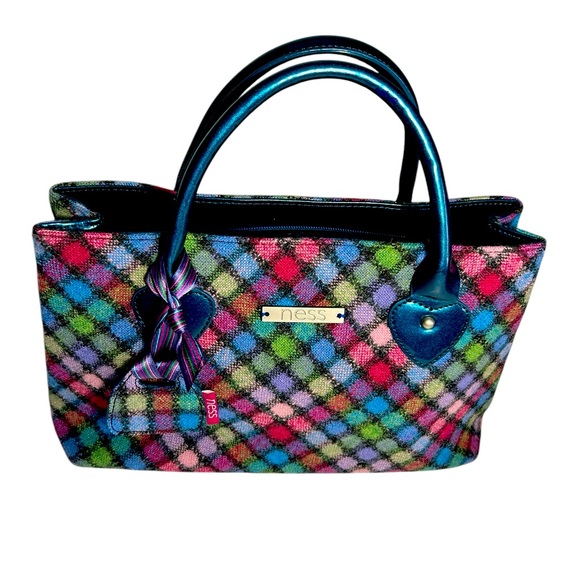 Ness | Bags | Ness Ebony Tweed Handbag | Poshmark